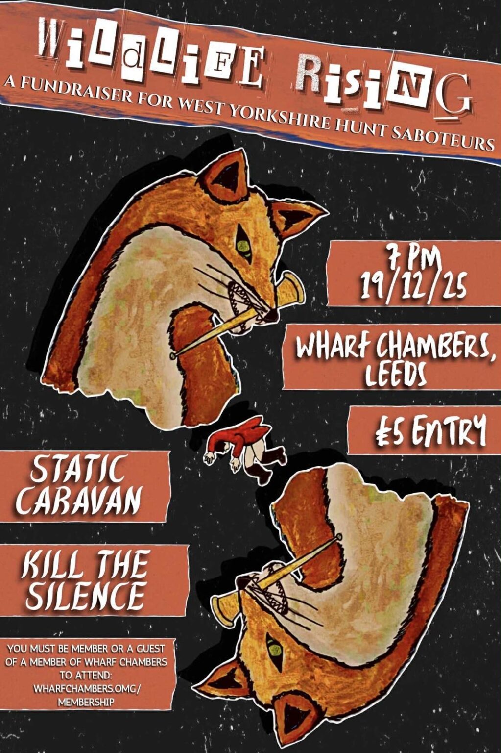 WILDLIFE RISING: A fundraiser for West Yorkshire Hunt Saboteurs – Wharf ...